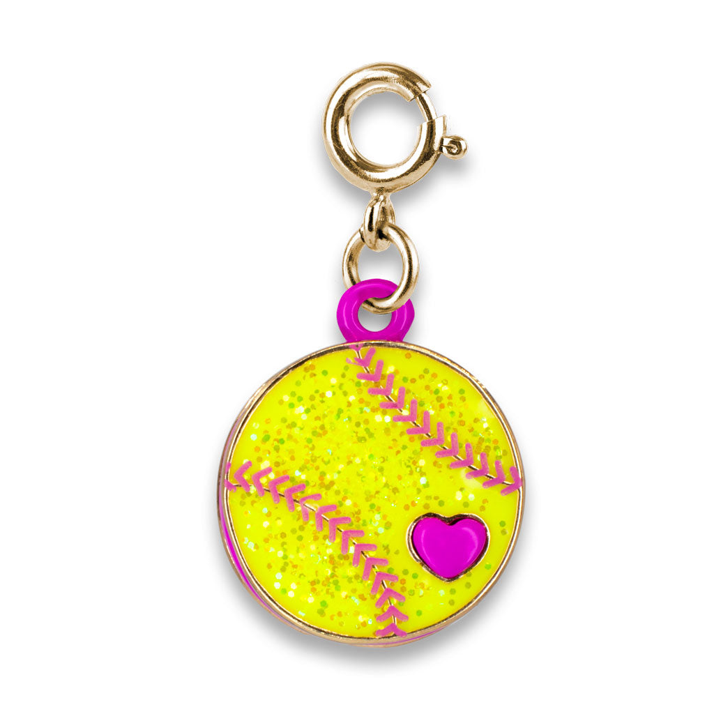 Gold Glitter Softball Charm – Little Avriett Baby & Children's Boutique
